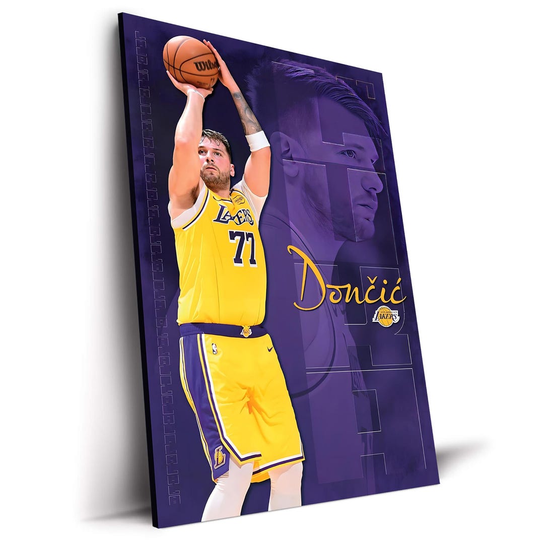 Luka Doncic Lakers Canvas Print, NBA Sports Home Decor - Etsy