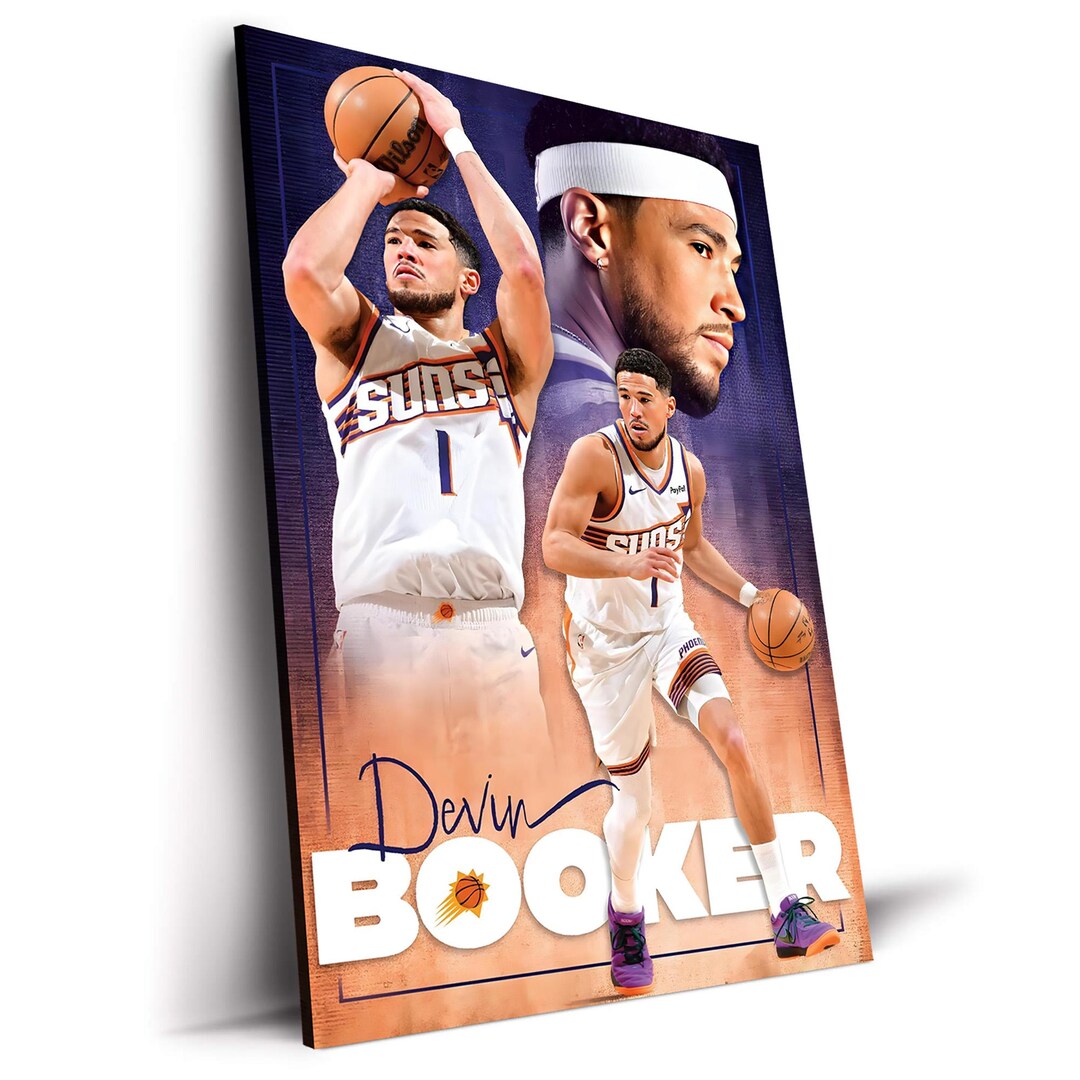 Devin Booker Phoenix Suns NBA Poster Basketball Sports Canvas Print ...