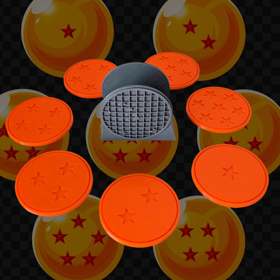 Dragon Ball Set – 7 Coasters + Radar Stand STL - Pack Completo Dragon ...