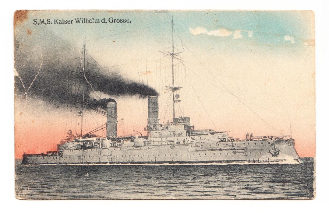SMS Kaiser Wilhelm Der Grosse, Germany C.1900s–1910s – Old Postcard ...