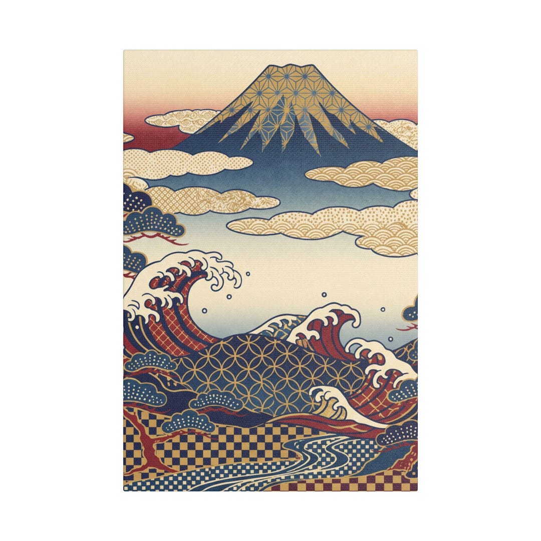Mount Fuji Traditional Style Print – Japanese Heritage Landscape ...
