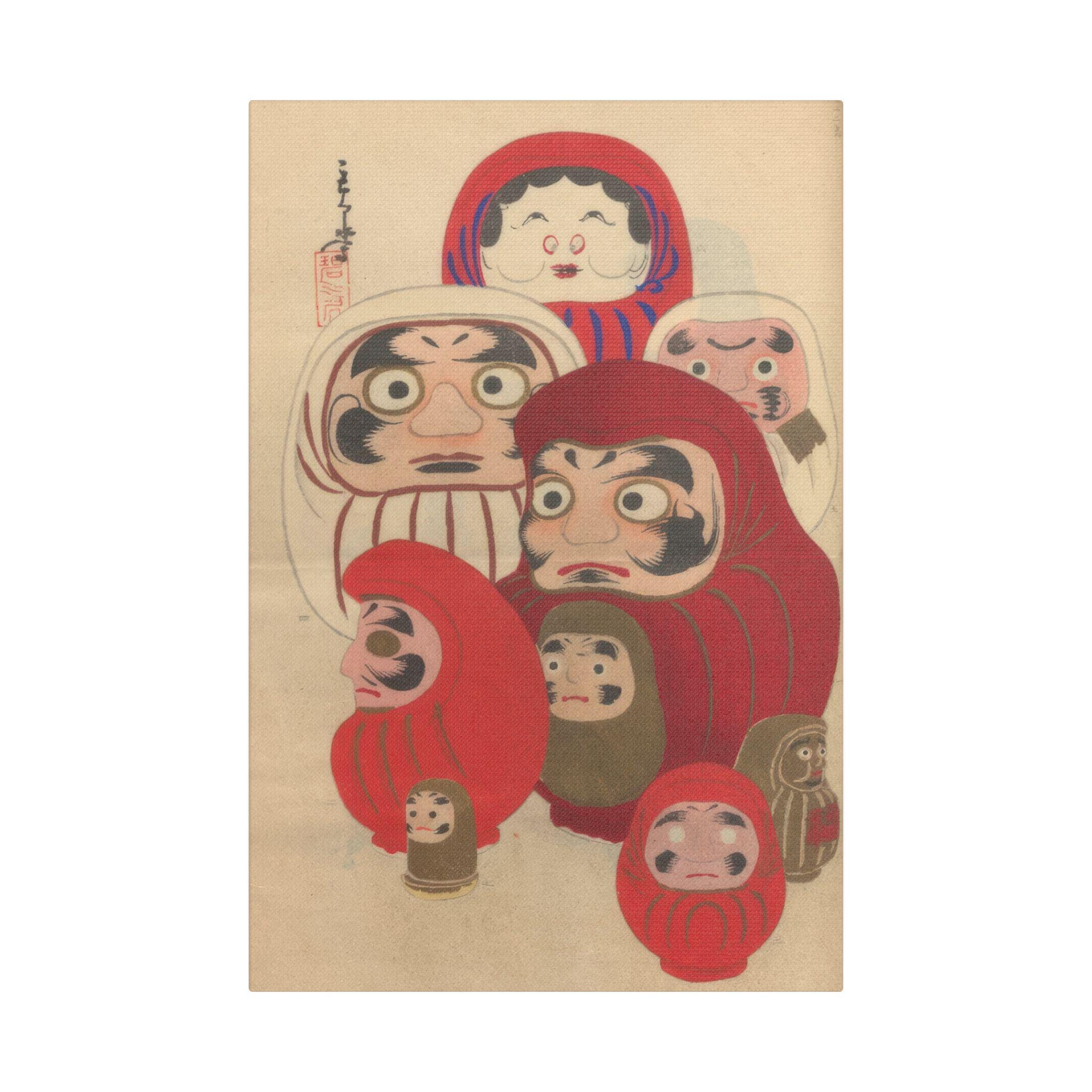 Japanese Daruma Doll Canvas Print | Okiagari-koboshi Collection Vol.8 ...