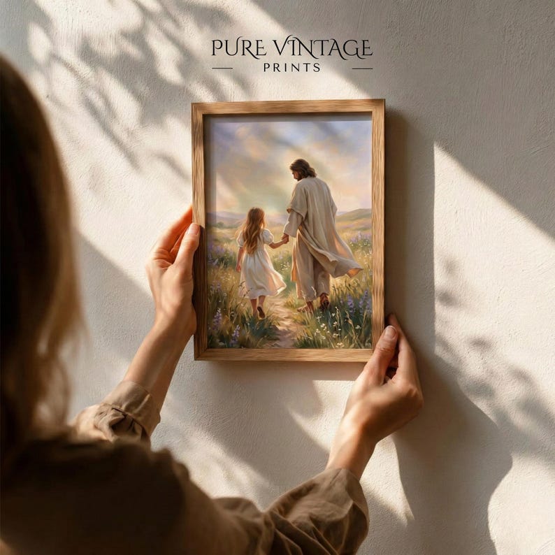 Christian Easter Wall Art Set of 6: Neutral Jesus Printable Decor ...