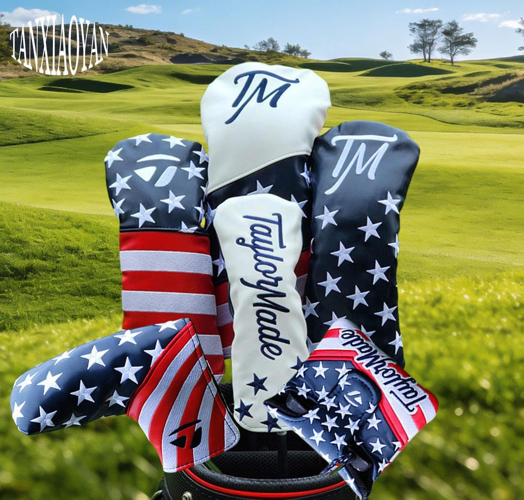 American Flag Golf Head Cover Set – Taylormade Driver, Wood & Hybrid - Etsy