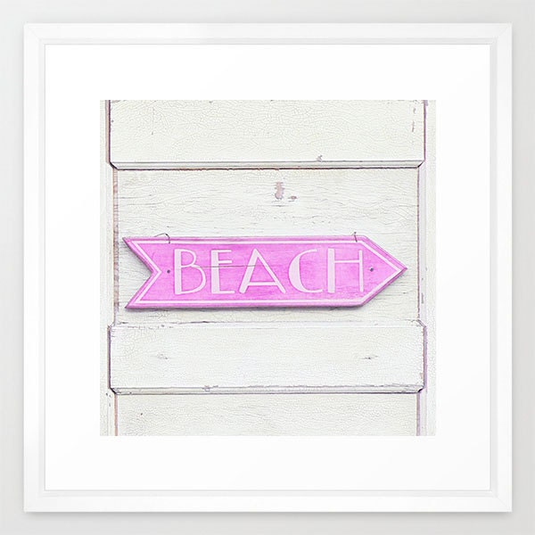 Beach Sign Photography Beach House Sign, Beach Sign Print, Aqua Blue or ...