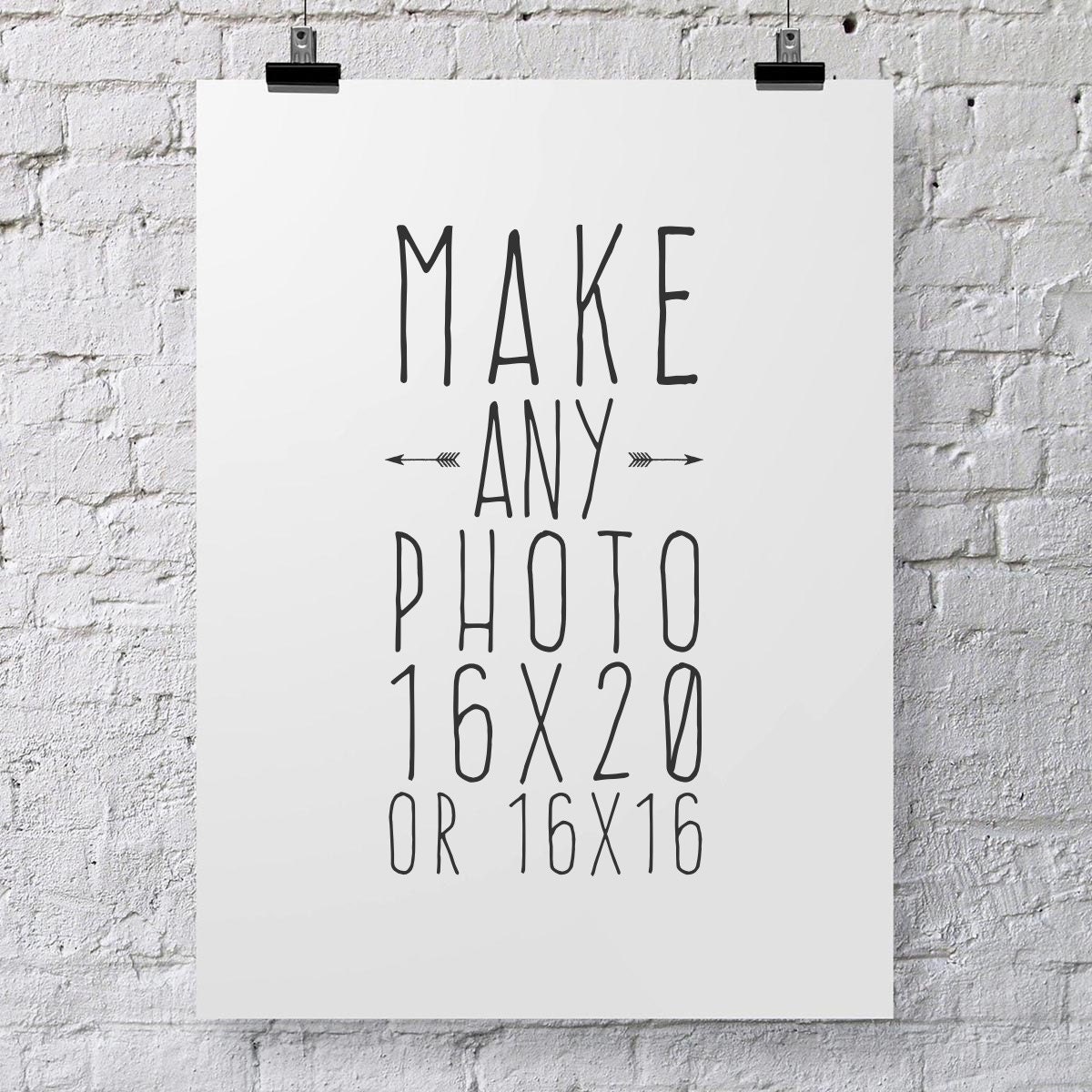 Make Any Photo 16x16 or 16x20- Custom Sizing, Photo Enlargement, Resize ...
