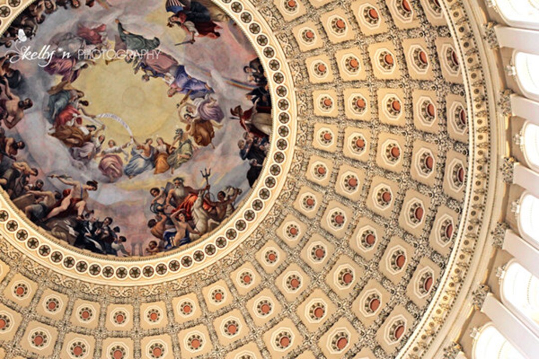 Rotunda Photo- Fresco Photography, Apotheosis of Washington, US Capital ...