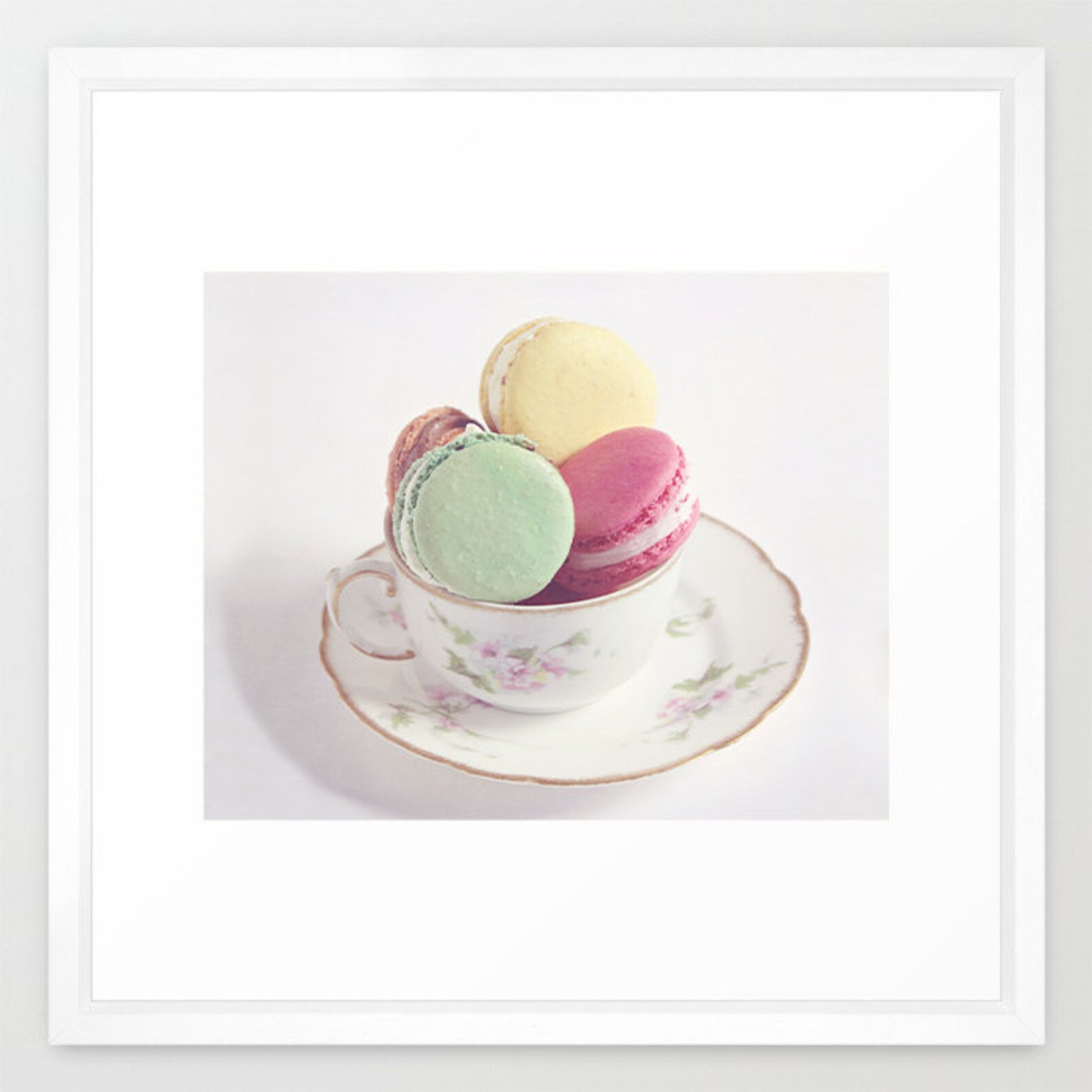 Still Life Photography- French Macarons Photograph, Pastel Colors ...