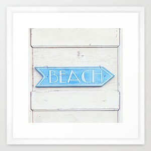 Beach Sign Photography- Beach House Sign, Beach Sign Print, Aqua Blue ...