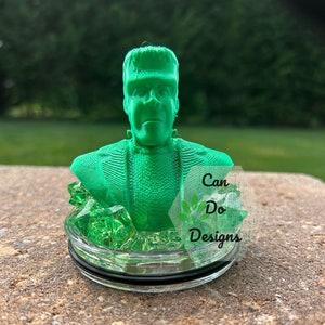 Frankenstein Green Monster on a 3D Ice Tumbler LID ONLY for 30oz or ...