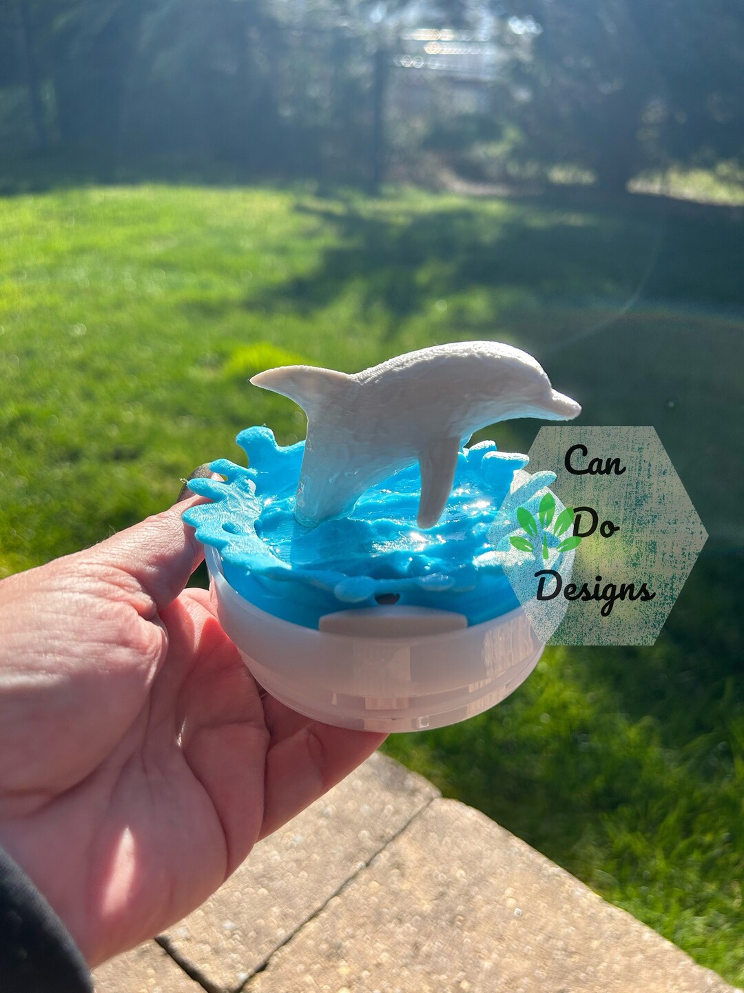 Dolphin Jumping Out of Water Splash for 40oz or 20/30oz Stanley Tumbler ...