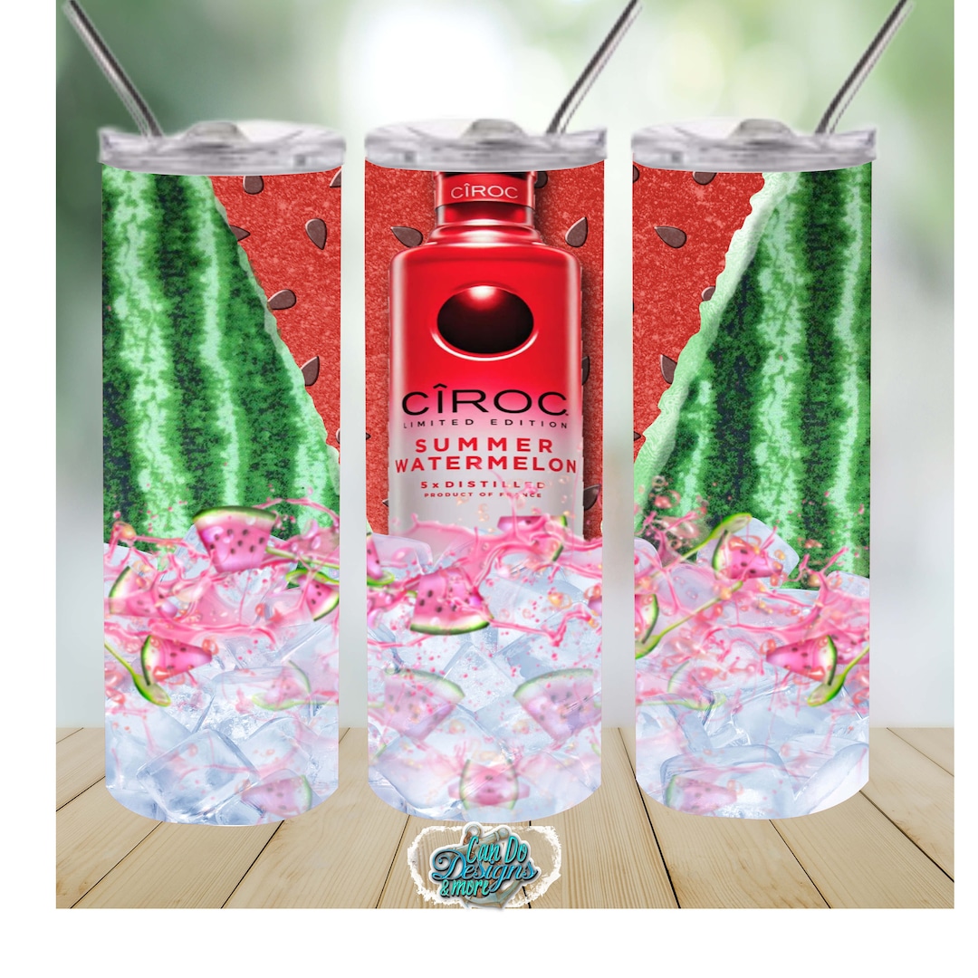 Watermelon Drink 20oz or 30oz Insulated Skinny Straight Tumbler With 3D ...