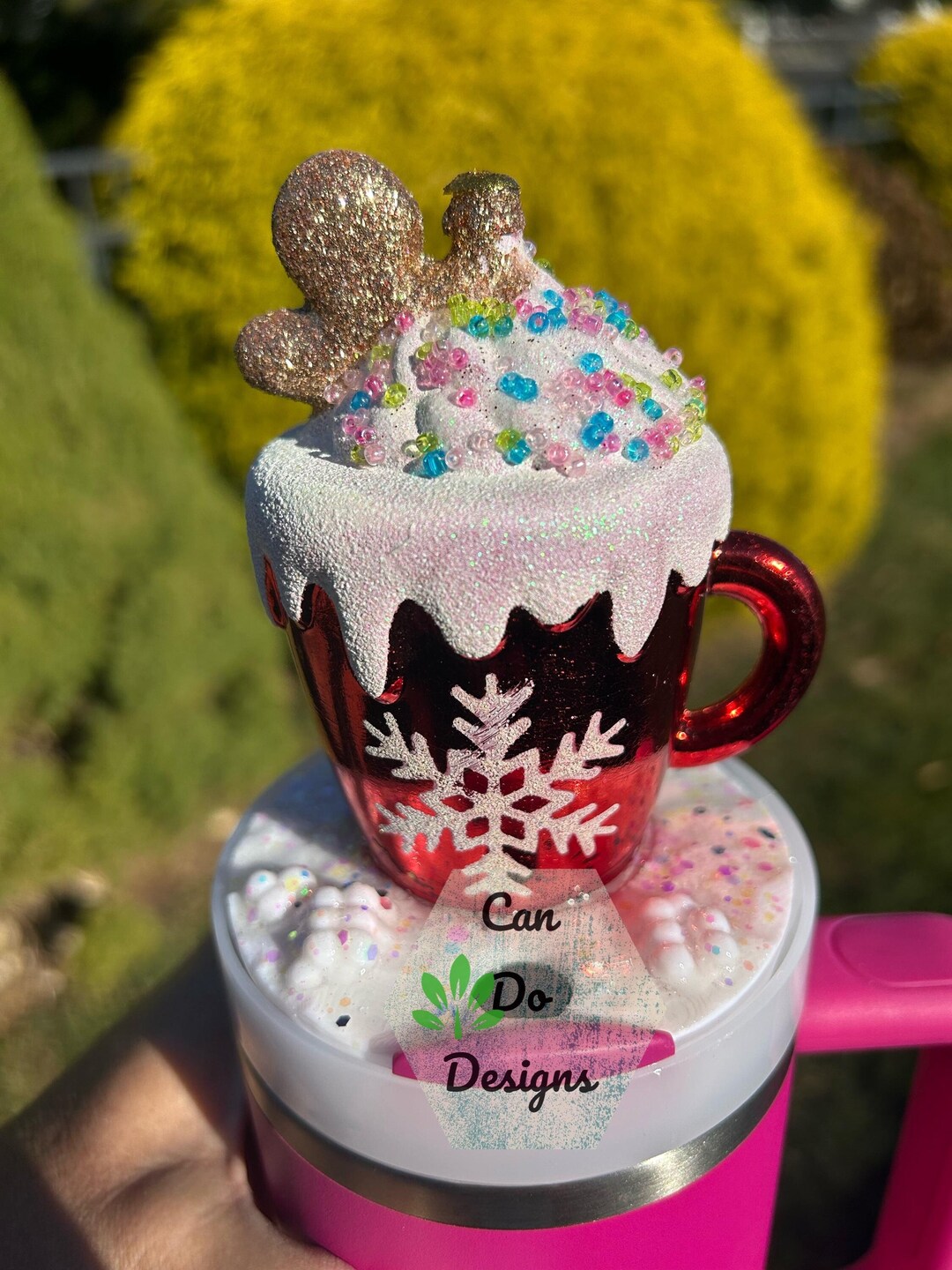 Hot Cocoa Topper for 40 or 20/30oz Stanley Tumbler Lid H2.0 3D Topper ...