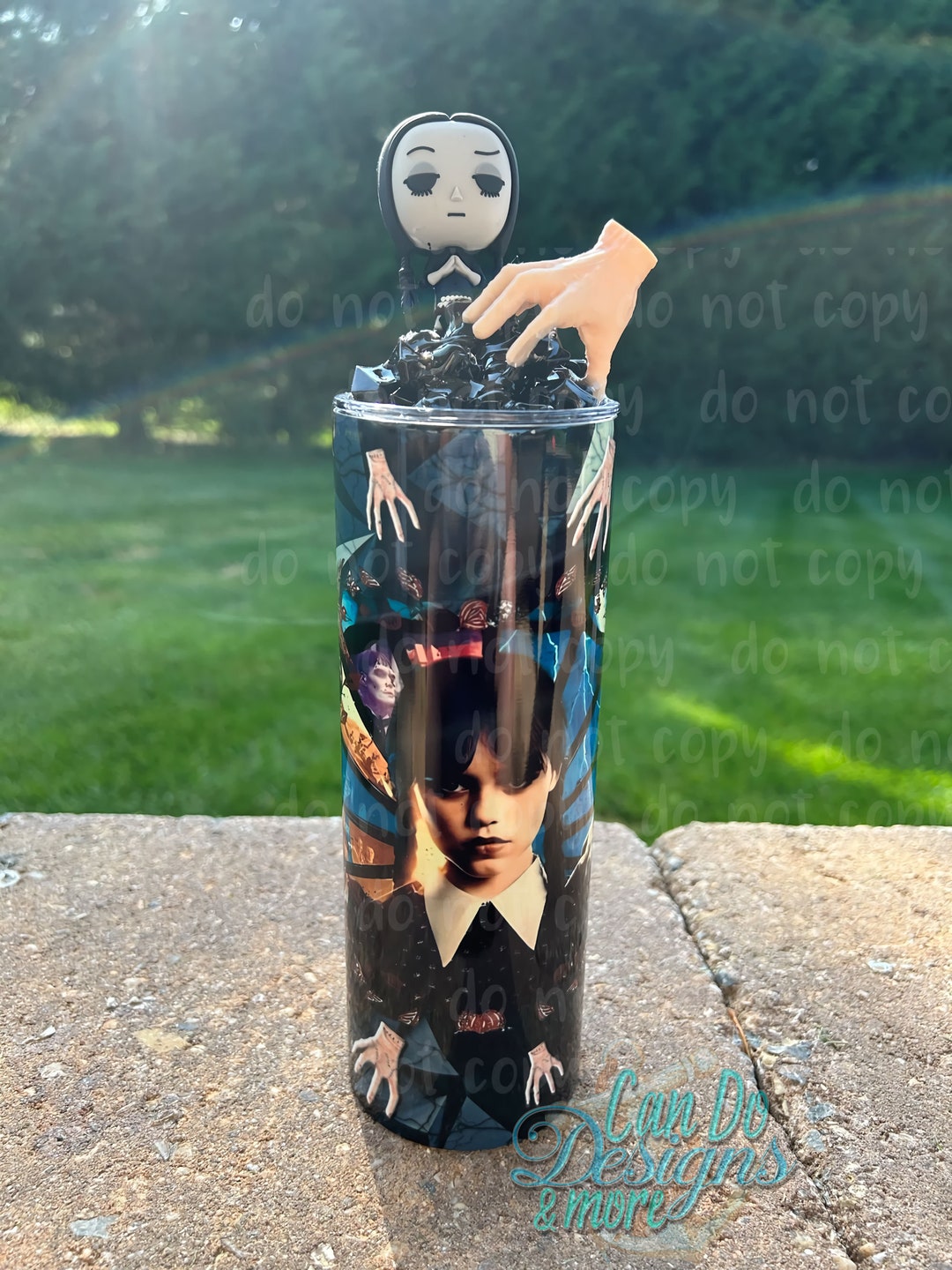 Tv Character Dark Black 3D Fake Ice Lid Topper & Sublimation 30oz or ...