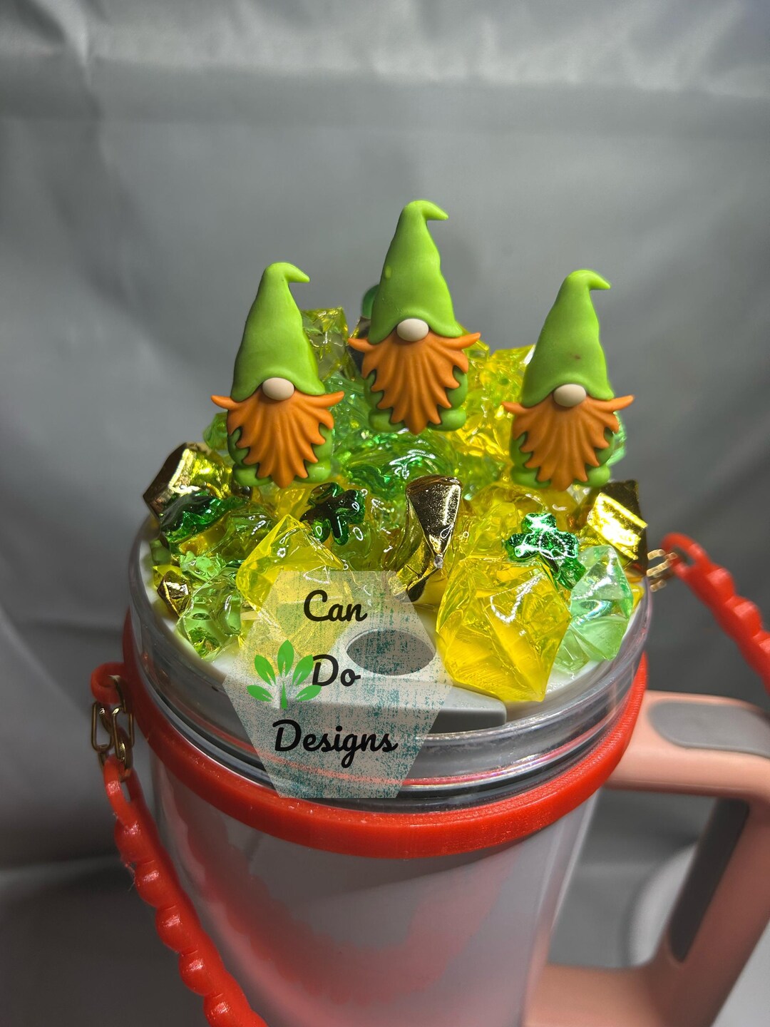 St. Patrick's Day Gnome #2 Topper for 40 or 20/30oz Stanley H2.0 ...