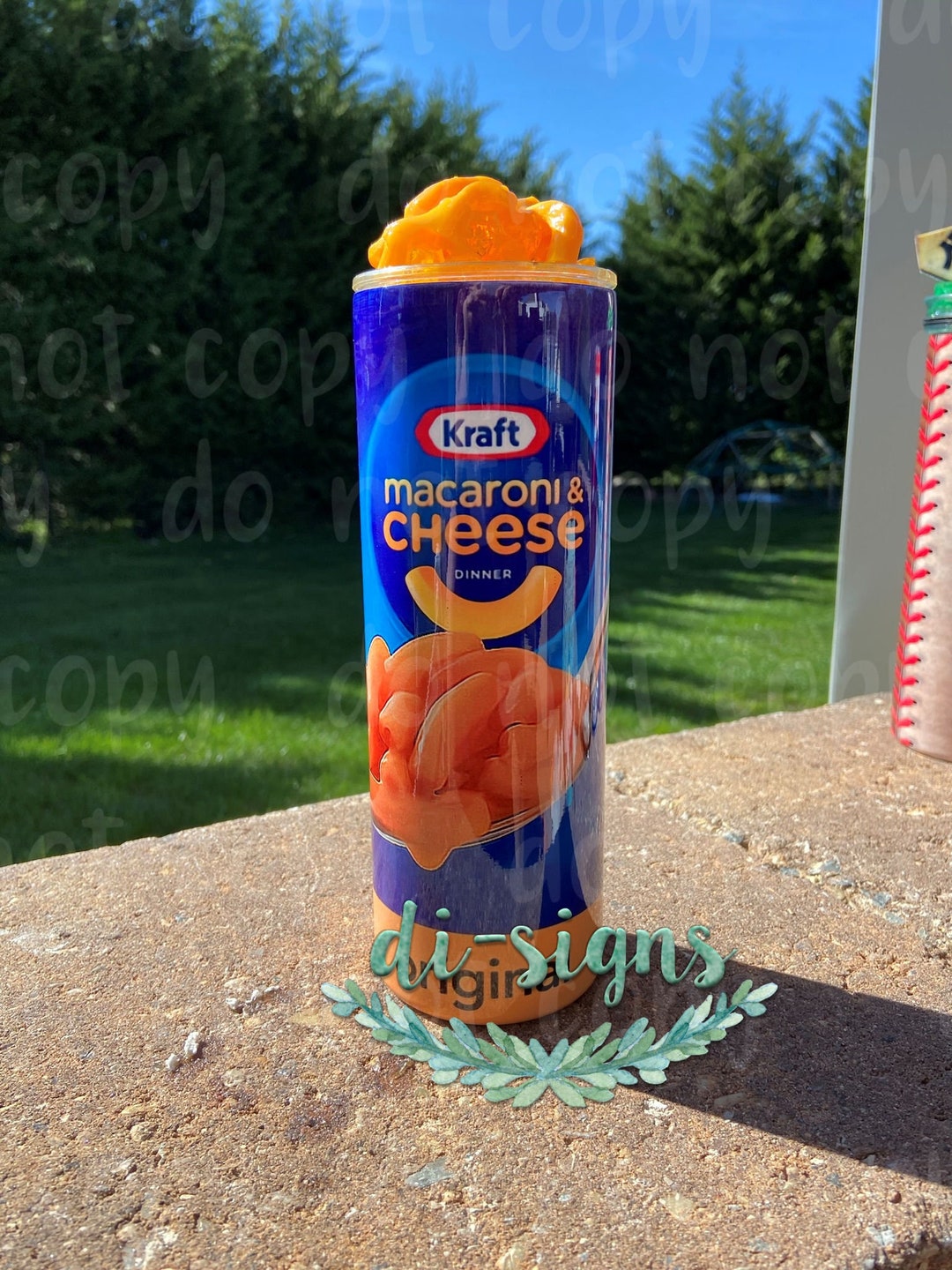 Mac N Cheese 3D Fake Ice Lid Topper & Sublimation 30oz or 20oz Skinny ...