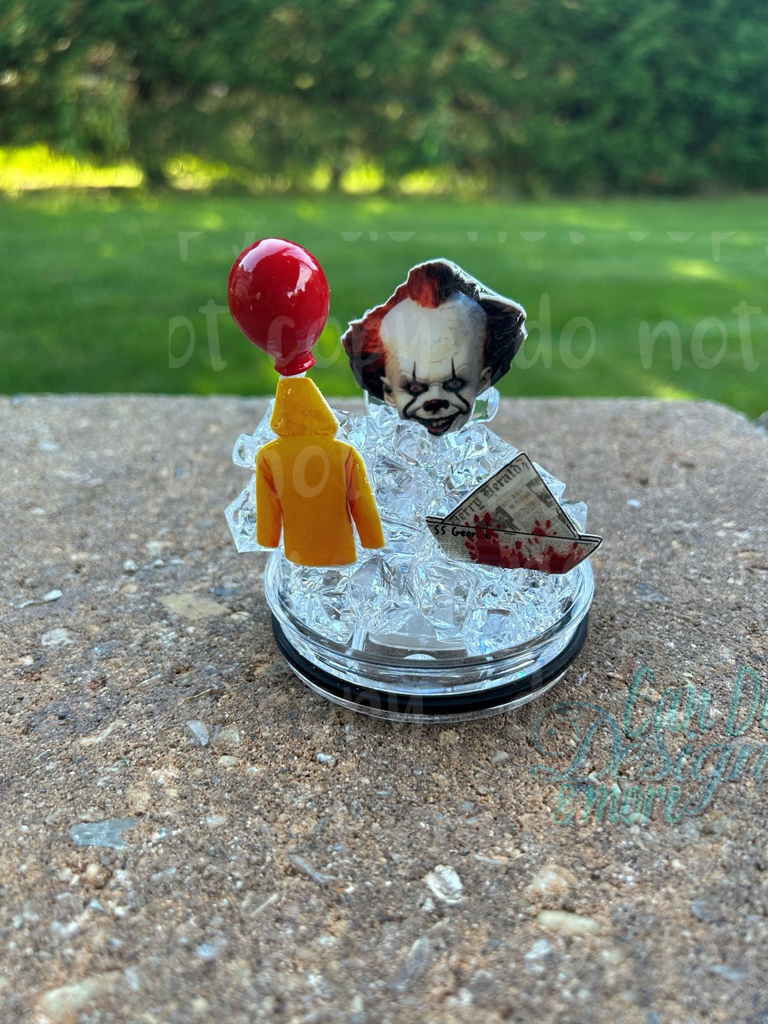 Horror Clown Float Scary Halloween 3D Ice LID ONLY for 30oz or 20oz ...