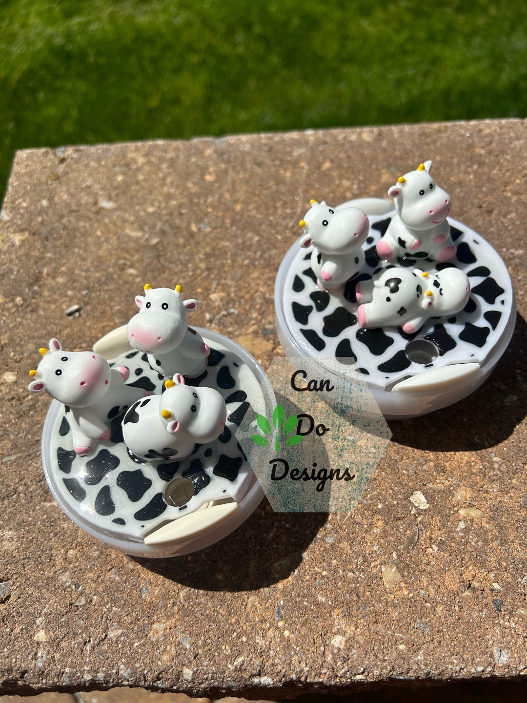 Cow Print Tumbler Topper for 40oz or 20/30oz Stanley Tumbler Lid H2.0 ...