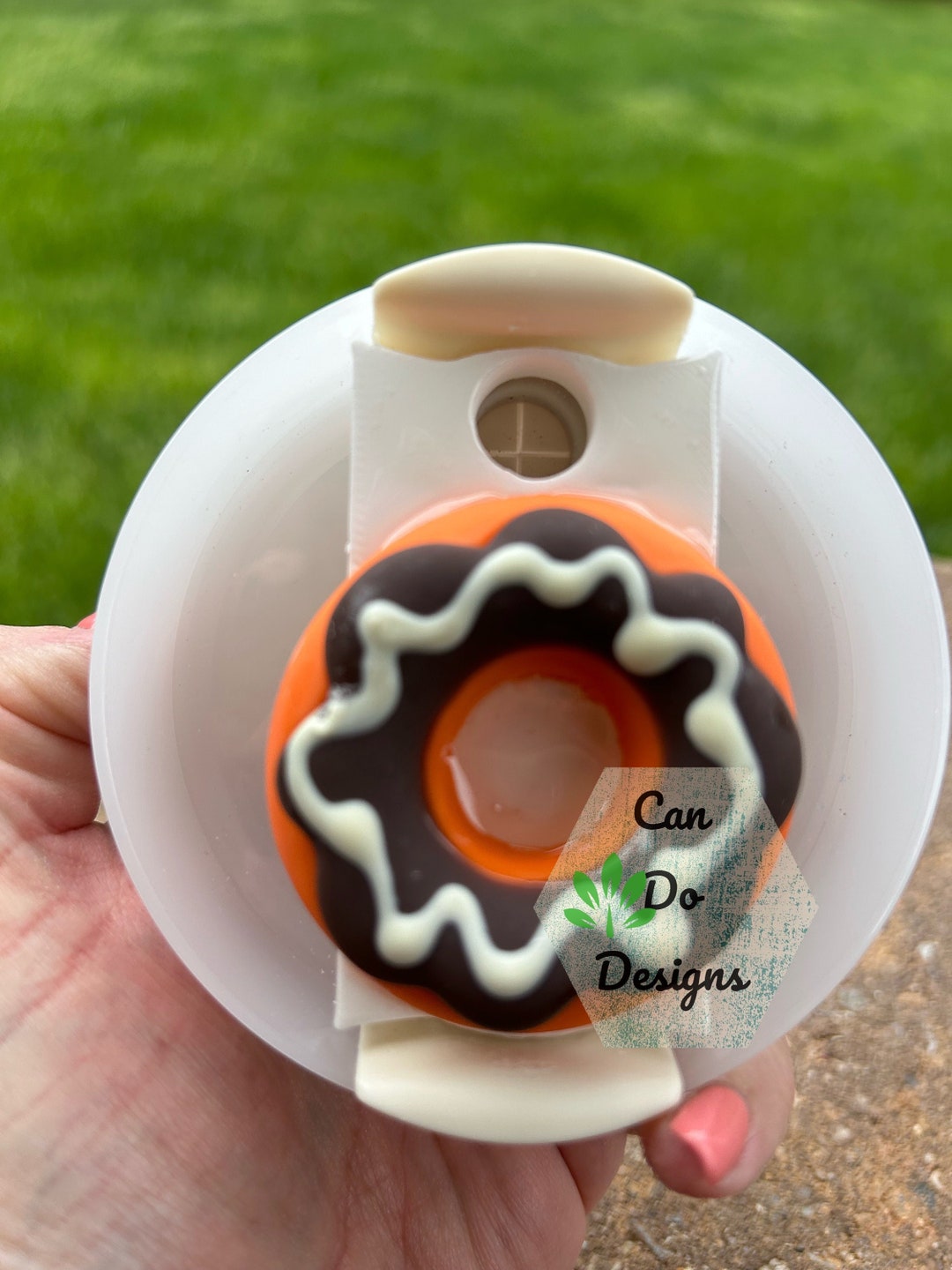 Chocolate Donut Rectangle Topper for 40oz or 20/30oz Quencher Tumbler ...