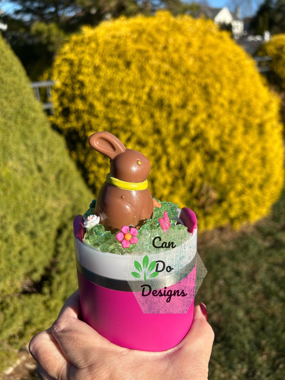 Chocolate Bunny Easter Topper for 40 or 20/30oz Stanley H2.0 Tumbler ...
