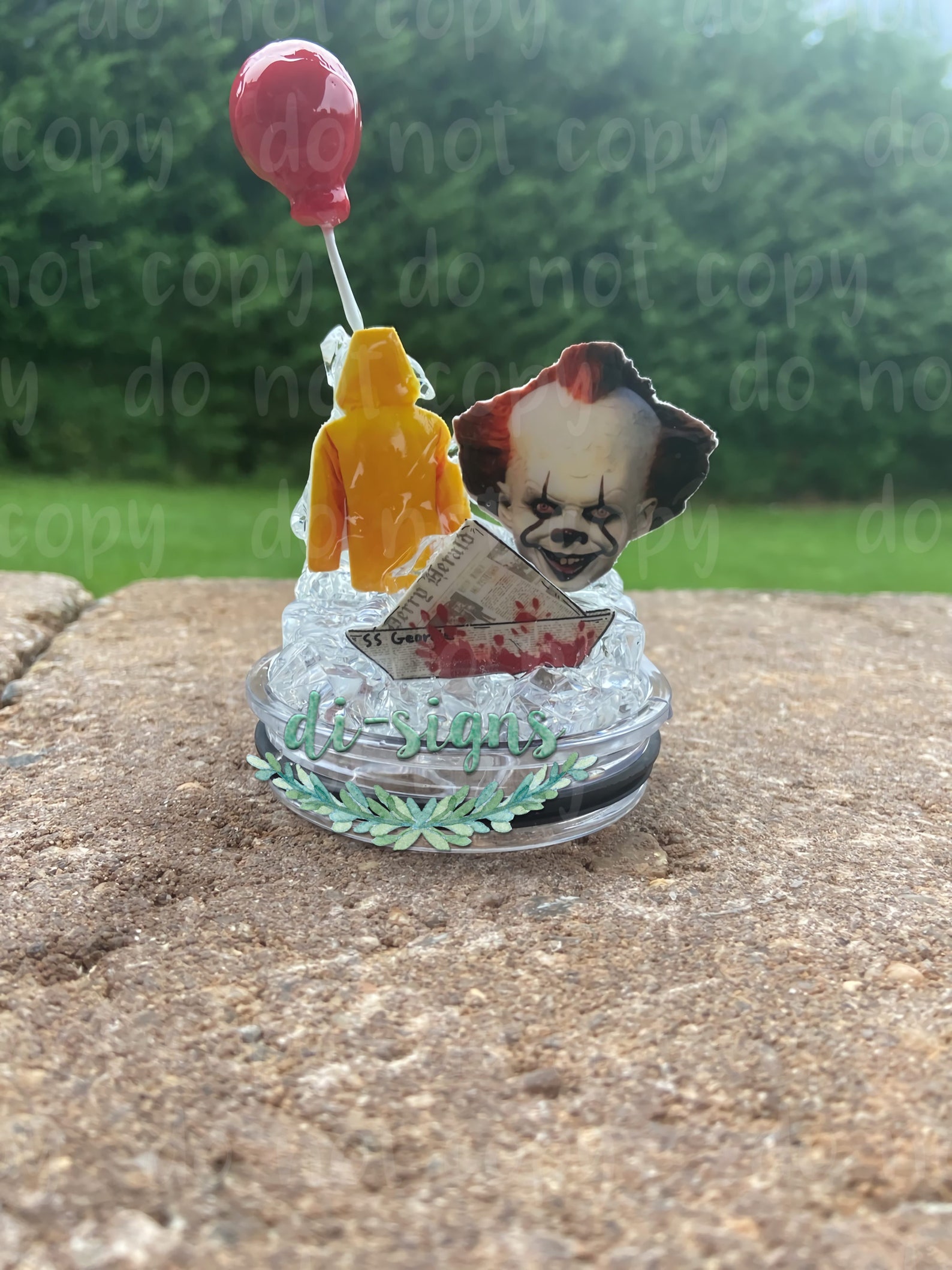 Horror Clown Float Scary Halloween 3D Ice LID ONLY for 30oz or - Etsy