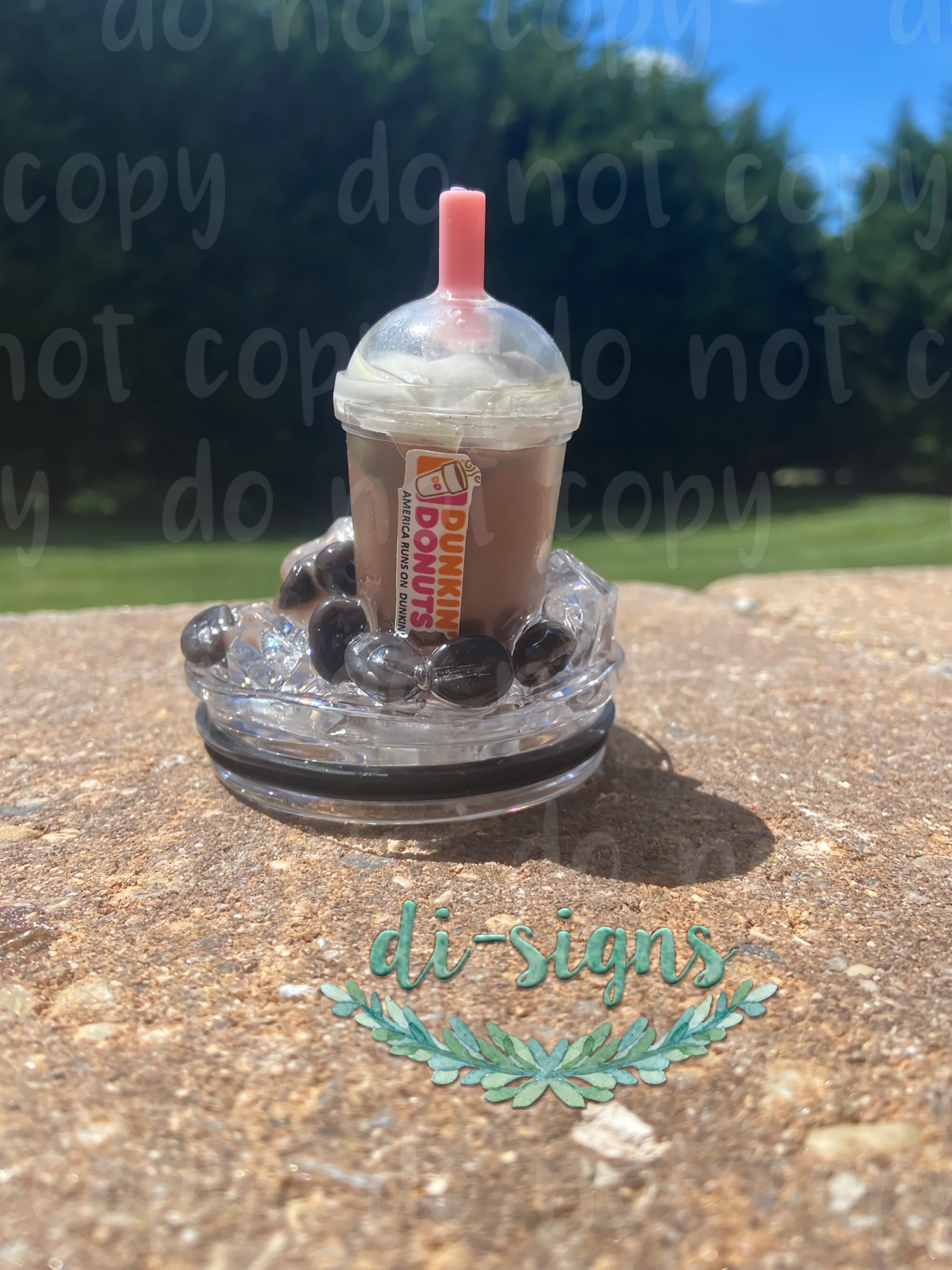 Iced Coffee With Beans Ice 3D Ice LID ONLY for 30oz or 20oz - Etsy