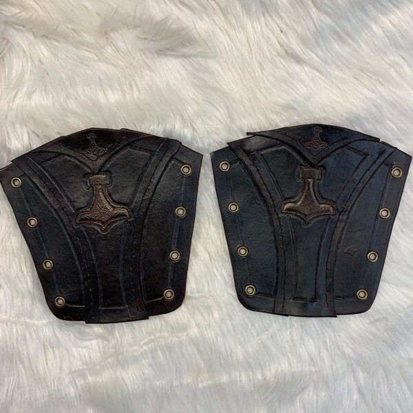 Leather Forearm Armor - Etsy