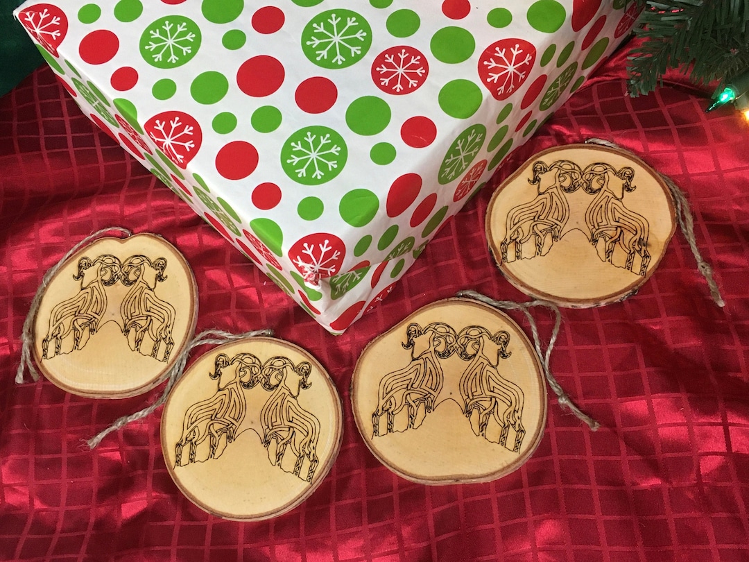 Thor's Goats Tanngrisnir & Tanngnjóstr Yule Ornaments - Ready to Ship ...