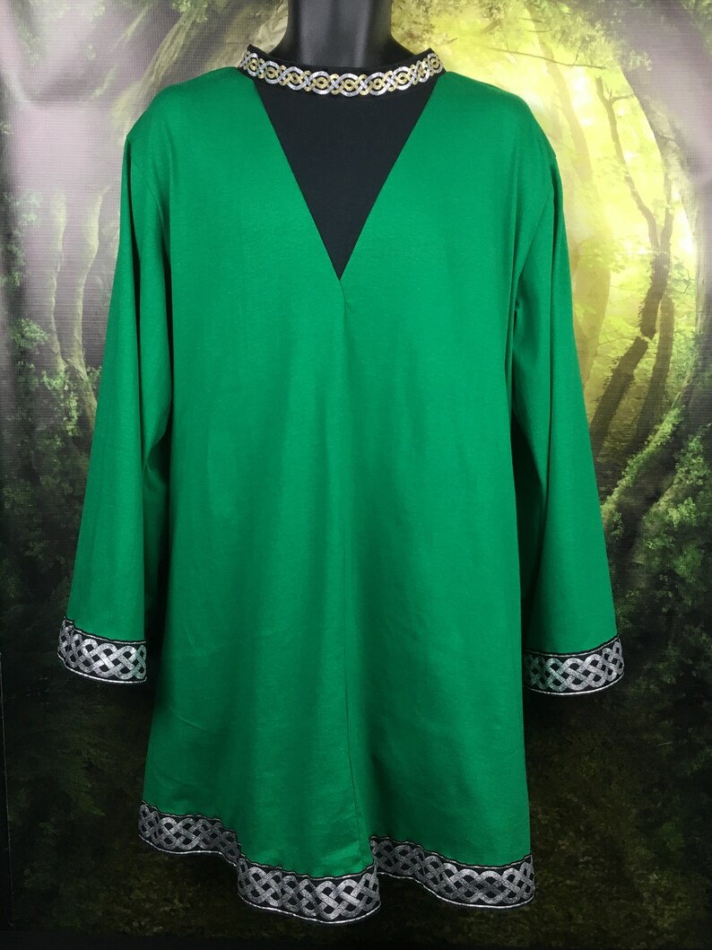 Viking Tunic The Explorer Medium Kelly Green Cotton with | Etsy
