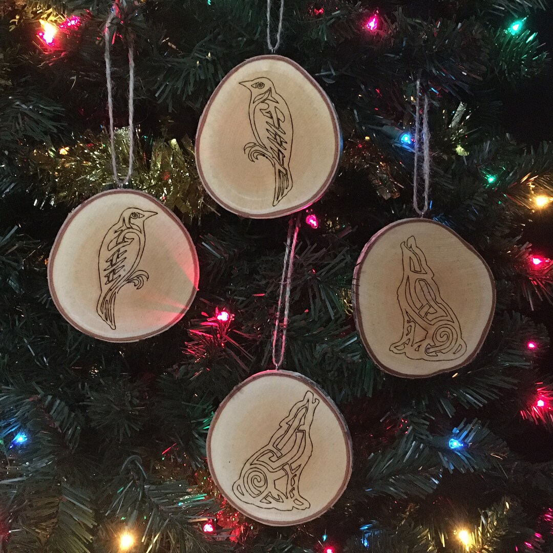 Viking Yule Ornaments Made to Order Set of 4 Odin's - Etsy