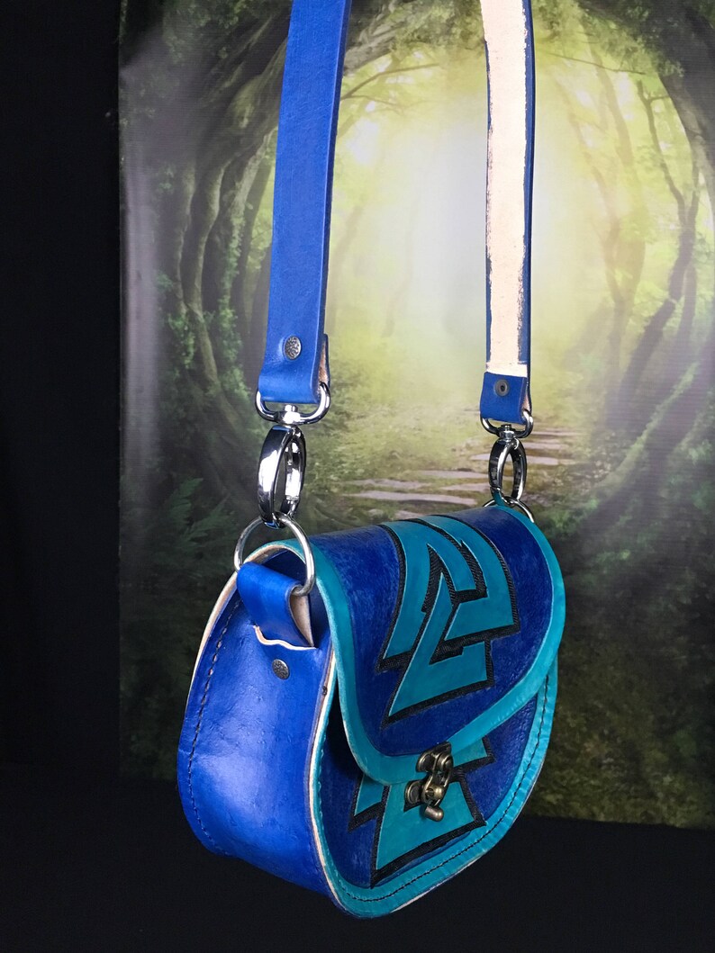 Leather Viking Purse - Valknut - Leather Satchel - Leather Viking Bag ...