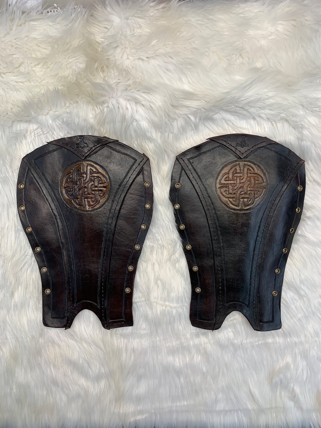 Leather Armor Greaves - Made to Order - Set of 2 - Leg Armor ...