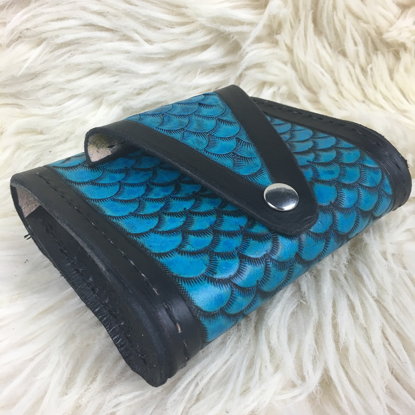 Dragon Wing Leather Belt Pouch Made to Order Dragon Scales Viking Belt ...