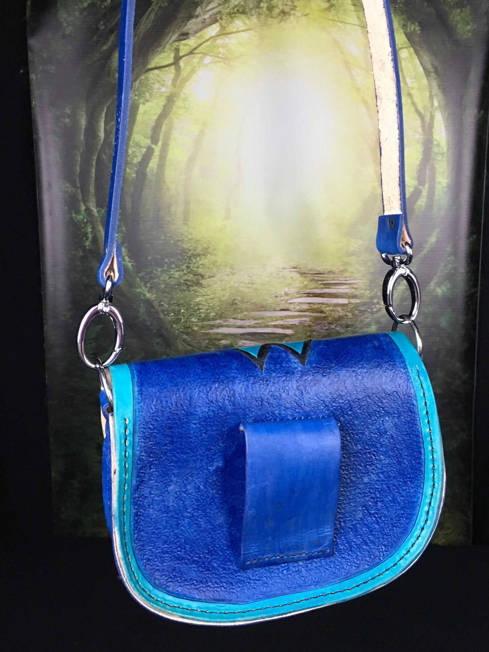 Leather Viking Purse - Valknut - Leather Satchel - Leather Viking Bag ...