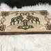 Viking Wall Hanging - Thor's Goats Tanngrisnir Tanngnjóstr and Mjolnir ...