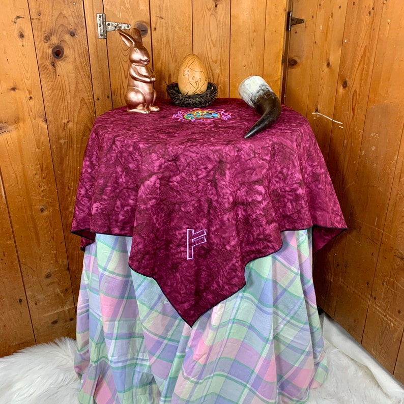 Ostara Altar Cloth With Runes Made to Order Spring Equinox | Etsy