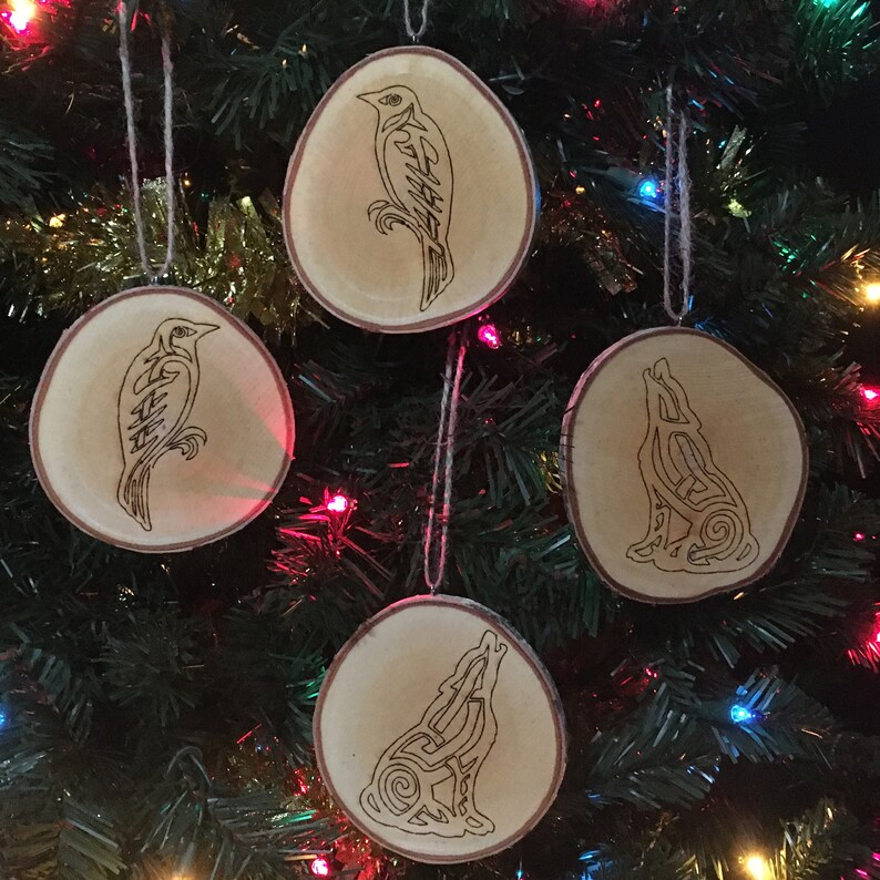 Viking Yule Ornaments Made to Order Set of 4 Odin's - Etsy