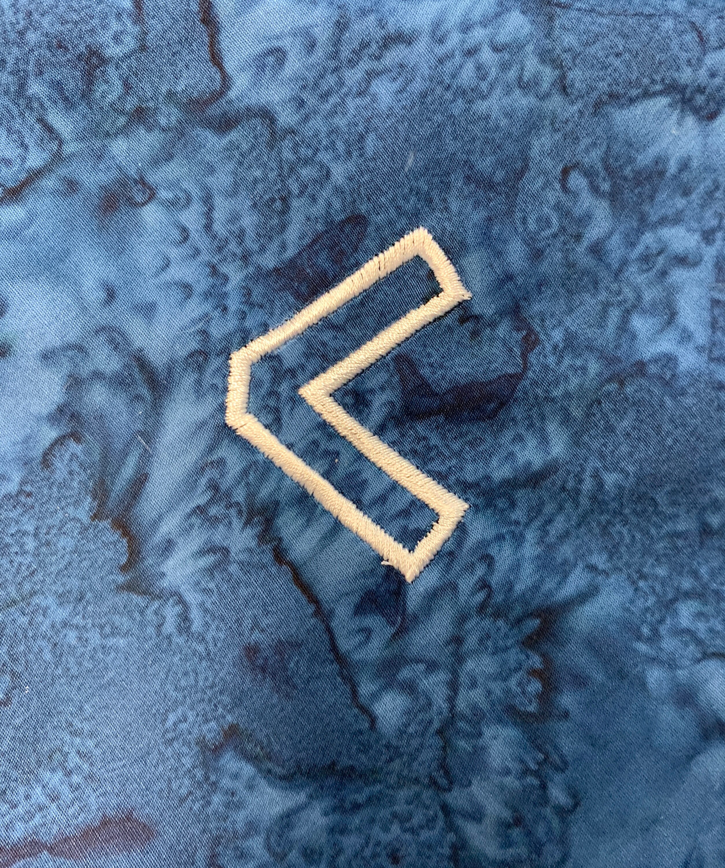 Valknut Altar Cloth With Runes - Made to Order - Odin Square Table ...
