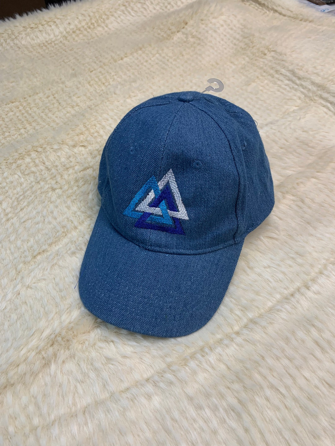 Asatru Rune Cap With Embroidered Valknut - Adjustable One Size Fits ...