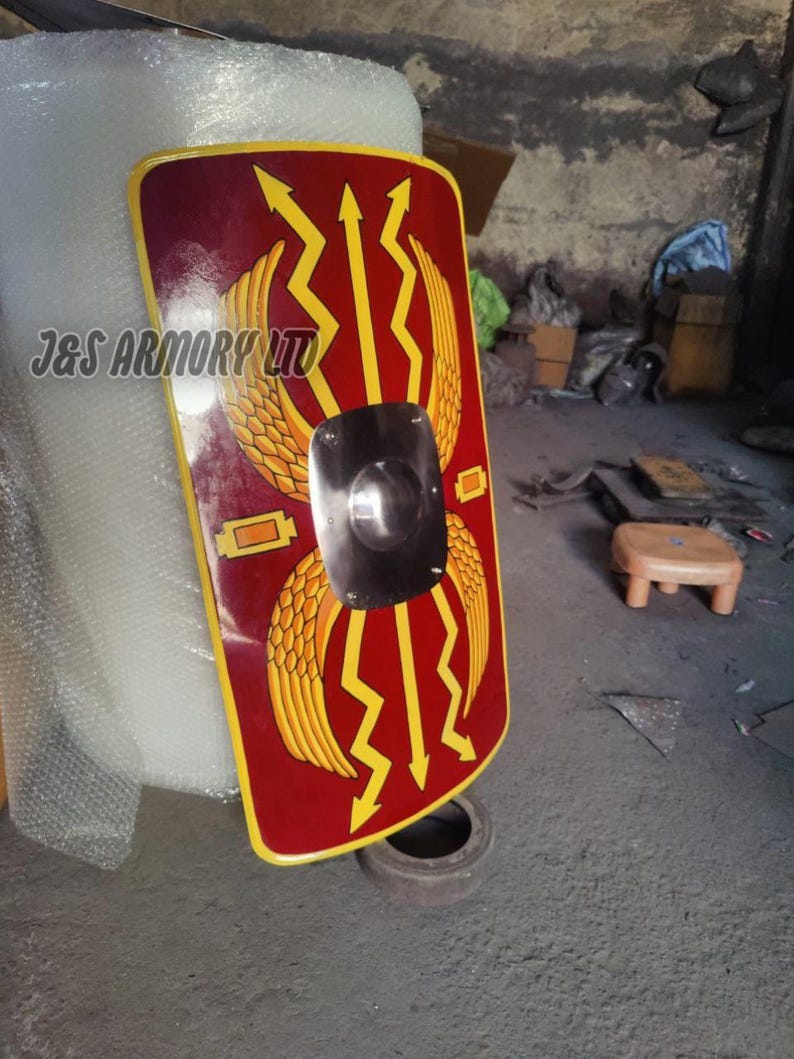 Buy Roman Legionary Scutum Shield - Handcrafted Historical Replica by J ...