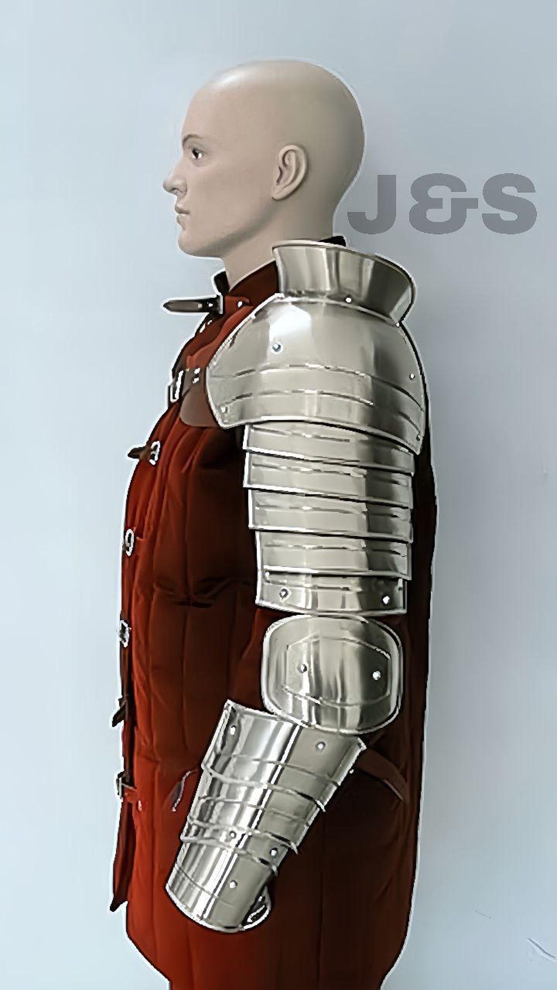 Handcrafted Steel Full Arm Armor - Knight Cosplay, SCA LARP - Etsy