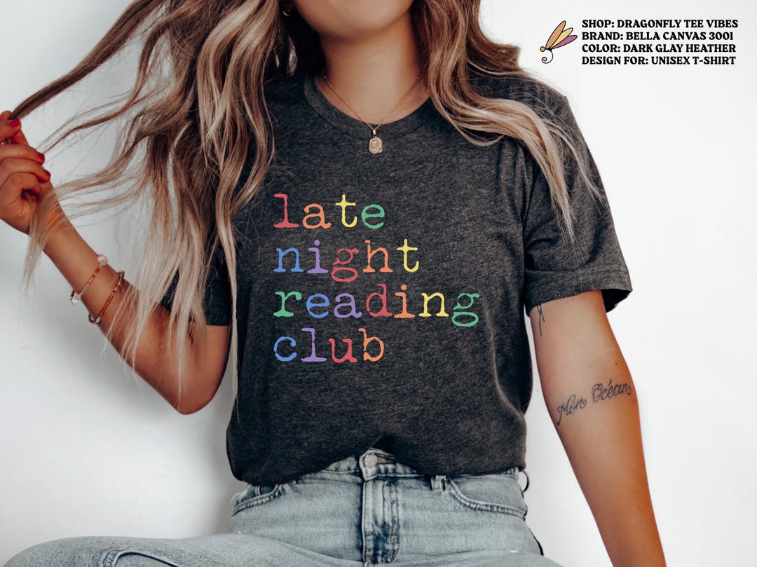 Reading Club T-shirt, Bookish Merch, Book Lover Shirt, Reader Tee, Soft ...