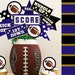 DIY Football Party Package, Purple, Black and Metallic Gold, Football ...