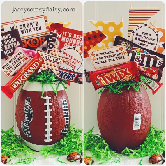 DIY Coach Candygram Thank You Sports Pennants Instant - Etsy