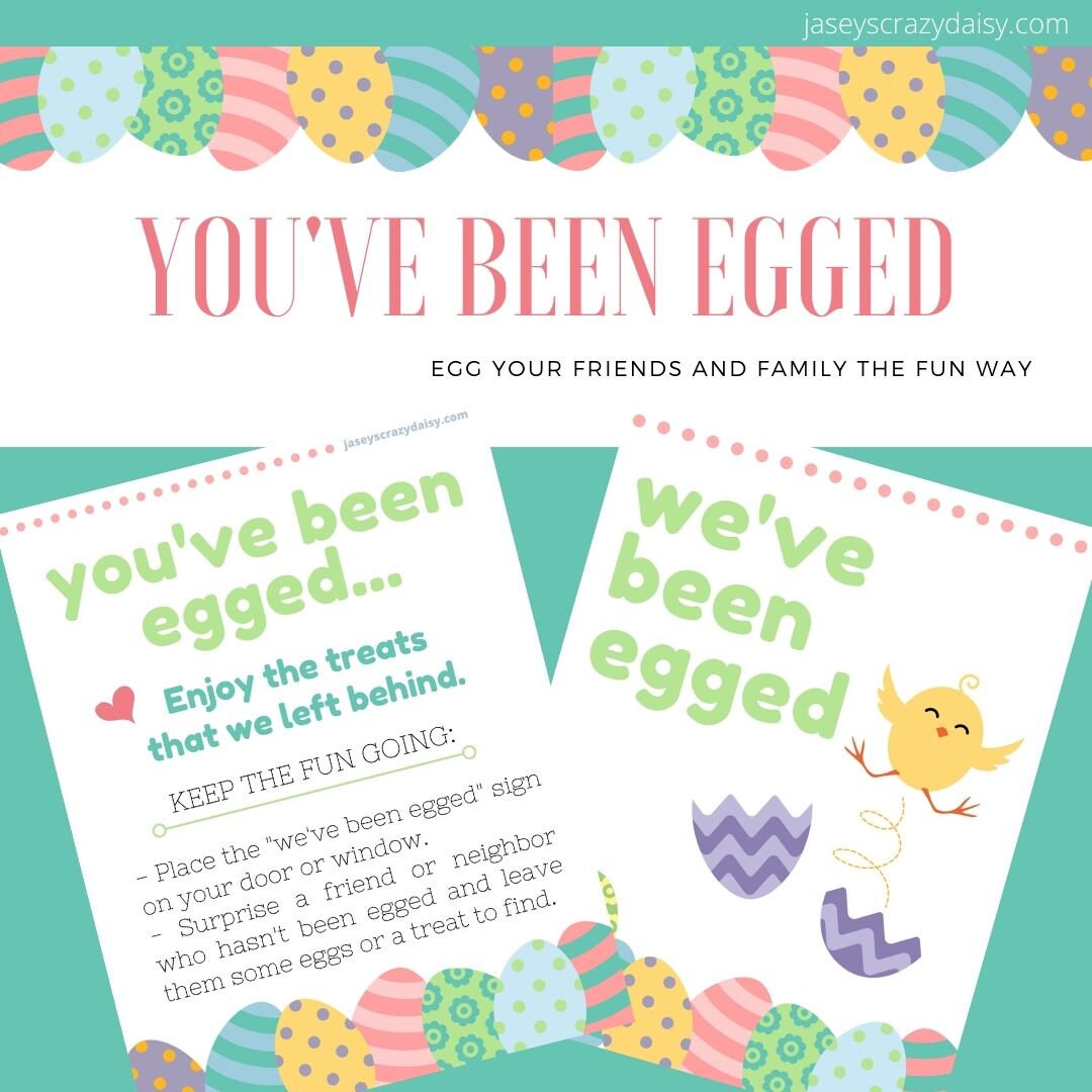 You've Been Egged Printables Neighbor Gift Easter Egg - Etsy