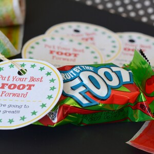 DIY Printable Put Your Best Foot Forward Candygram Tags - Etsy
