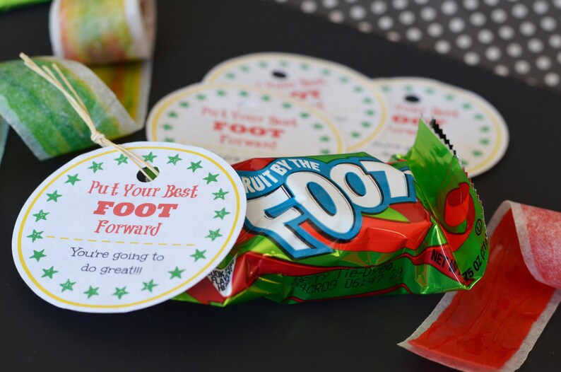 DIY Printable Put Your Best Foot Forward Candygram Tags - Etsy