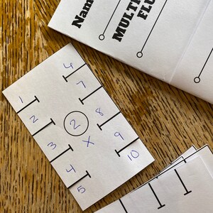 Math Fluency Flip Tag Flash Card Templates With - Etsy
