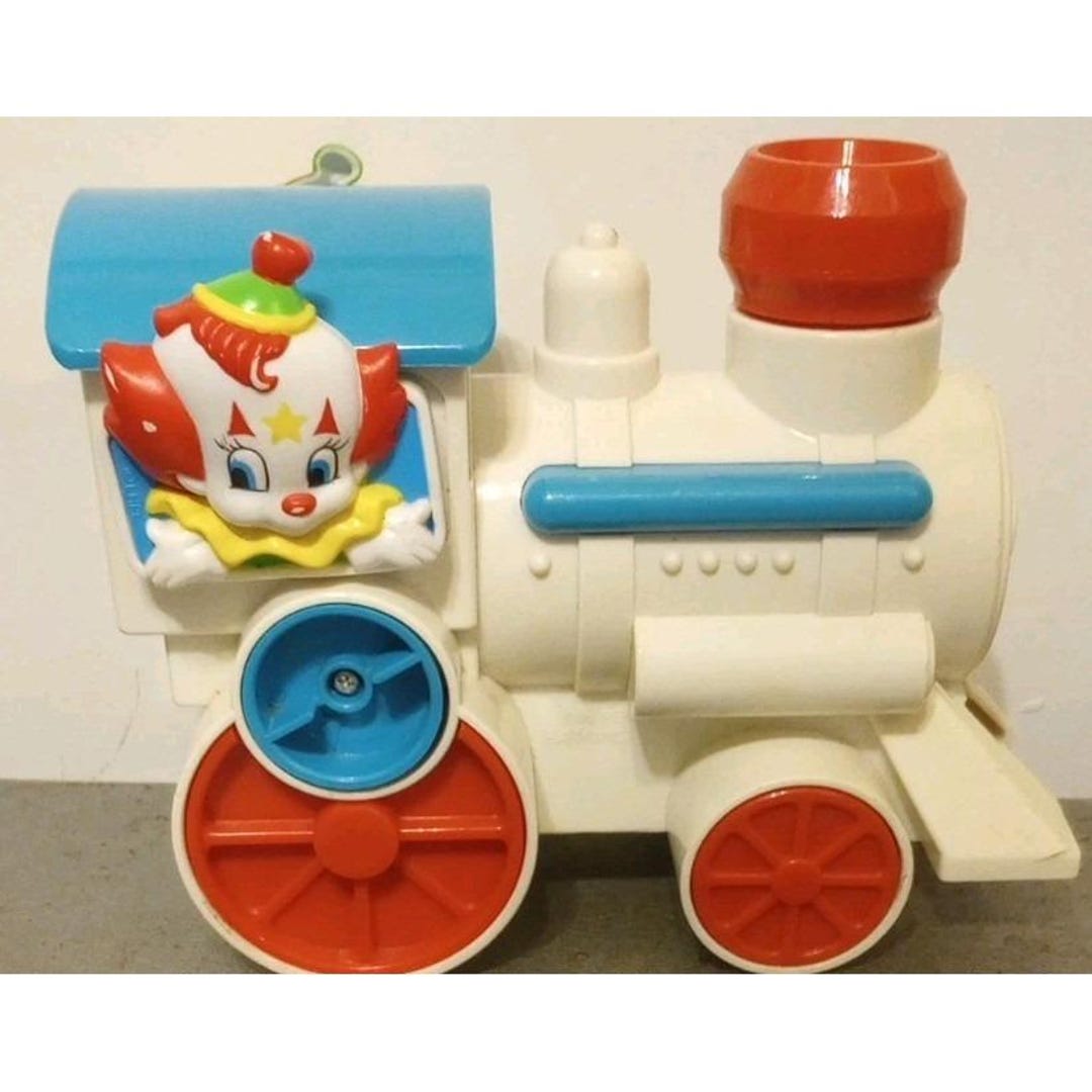 Vtg 90s Circus Remco Bozo's Clown Babies Train RARE HTF Nightlight ...