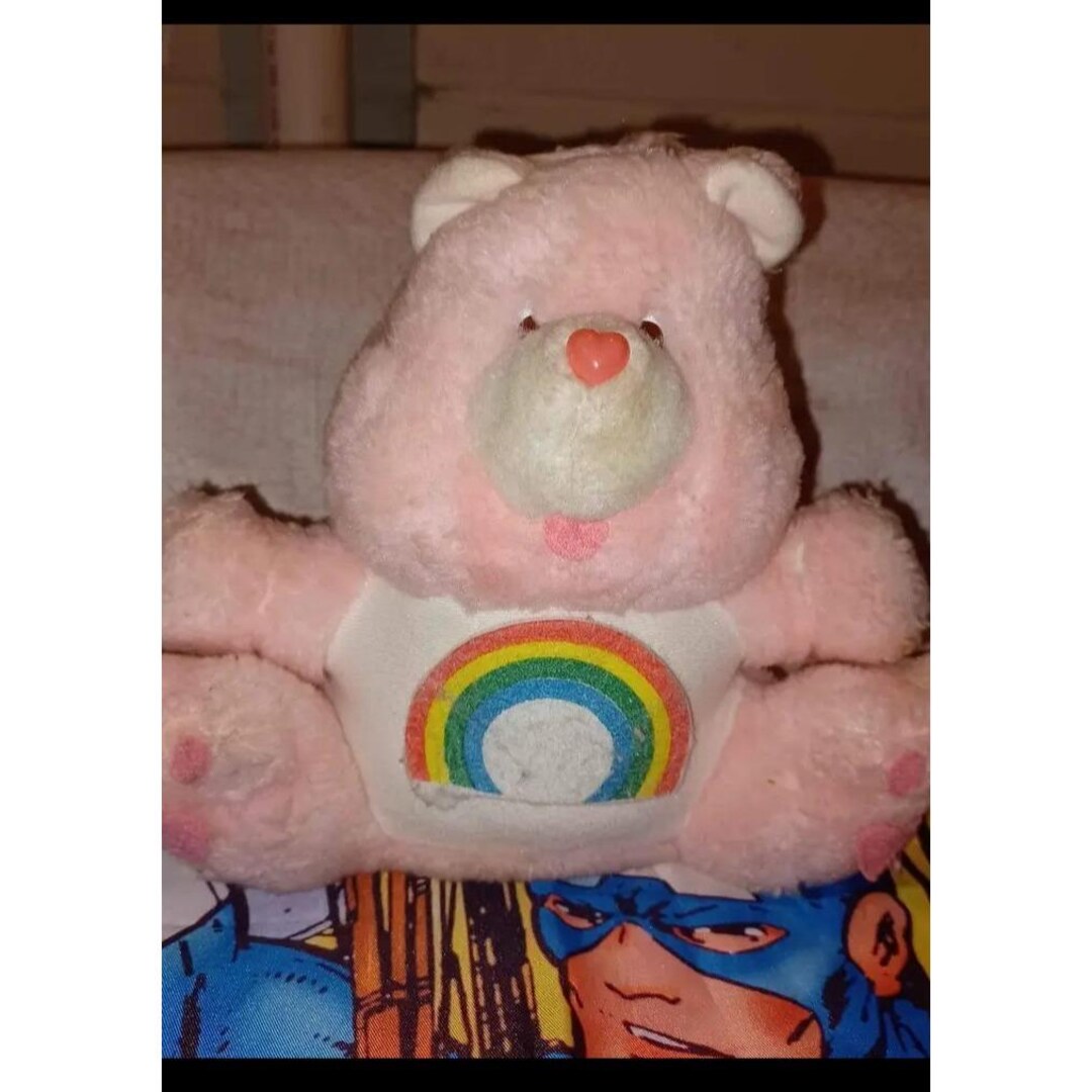 Vintage 1984 Care Bears Cheer Bear Pink Plush Piggy Bank Rare HTF - Etsy